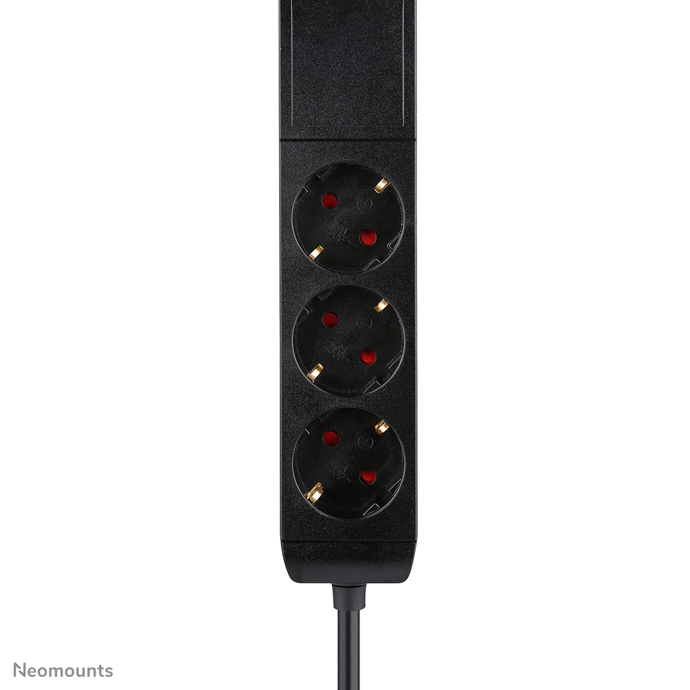 DS22-840BL6 - Neomounts DS22-840BL6 Desk socket with clamp and USB-C an