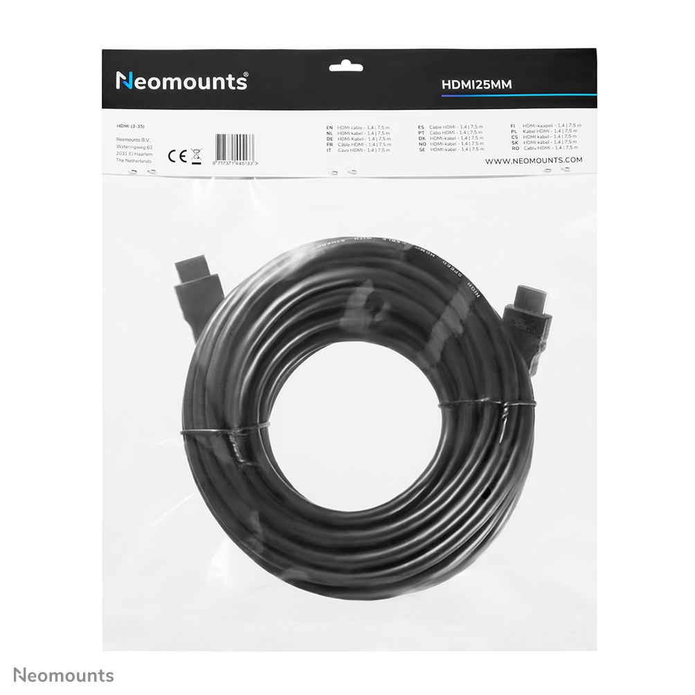 HDMI25MM - Neomounts HDMI25MM HDMI cable - 7.5 metres - Neomounts